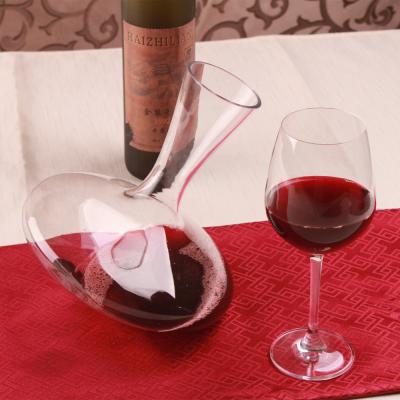 China 1200mlnnLead Free Crystal Clear Creative Tumbler Red Wine Liquor Decanter for sale
