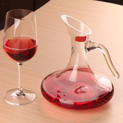 China Crystal Wine Decanter Lead Free Crystal Modern Novelty Decanter with Perfect Pure Spout for sale