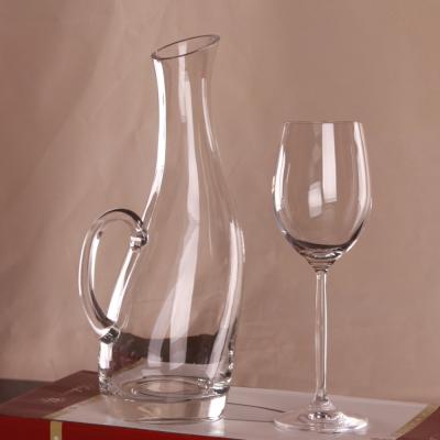 China Penguin Pitcher Animal Shaped Clear Lead Free Crystal Glass Wine Decanter for sale