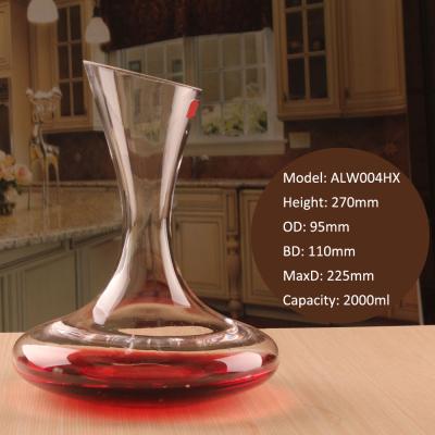 China Alymayca Crystal Wine Decanter 68 oz Luxury Wine Gift Crystal Glass Liquor Decanter for sale