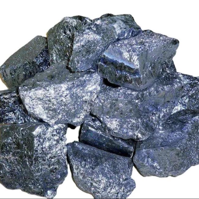 Silicon metal powder with metallic luster