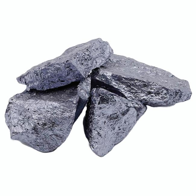 High purity silicon metal powder with metallic luster