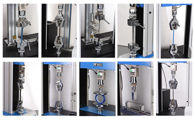 tensile testing machines fixtures