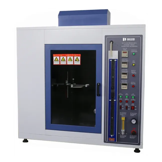Horizontal & Vertical Burning Test Apparatus/Button-Controlled Horizontal Vertical Flame Test Machine