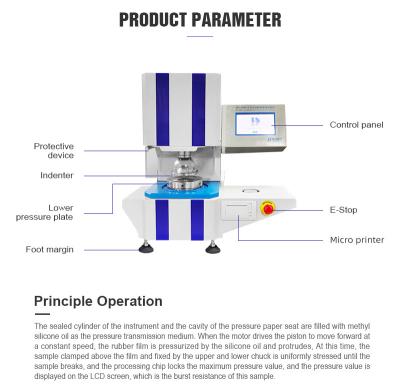 China Automatic Digital Bursting Strength Tester Paper Packaging Testing Machine for sale