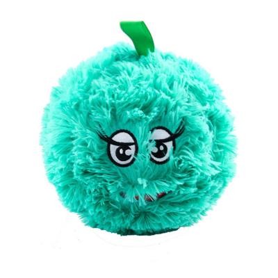 China Green 30 cm Inflatable Fuzzy Monster Ball Soft Toy Ball for Throwing Catching and Kicking for sale