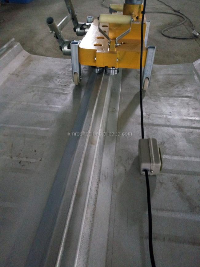 Electric Metal Roofing Panel Seaming machine seamer for arch roof panel sheet