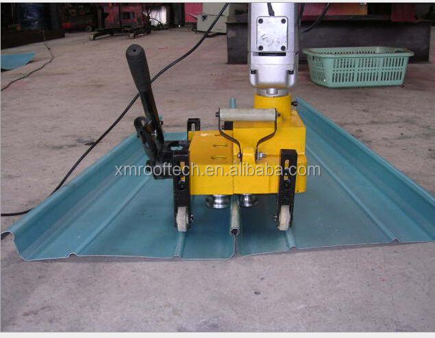 Electric Metal Roofing Panel Seaming machine seamer for arch roof panel sheet