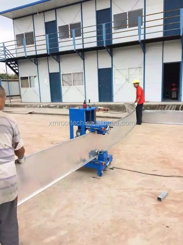 Portable standing seam roof curving machine snap lock panel curving machine