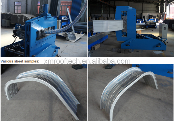 Automatic crimping curving machine for roof panel crimping machine for standing seam