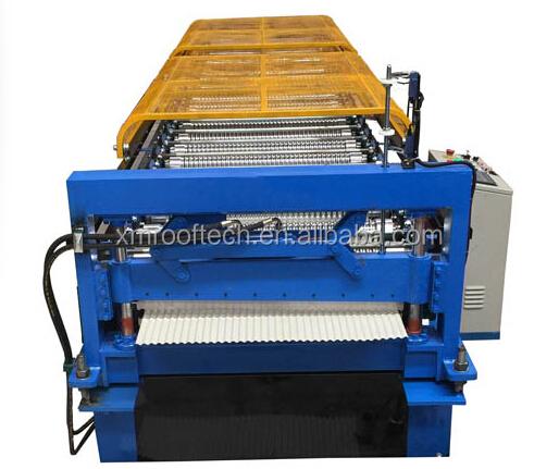 Automatic galvanized metal trapezoidal corrugated roof sheet making machine