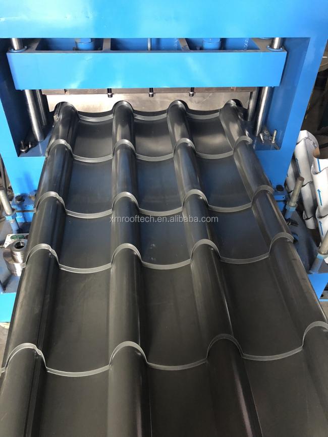 PLC control metal tile making machine step tile roll forming machine glazed tile machine