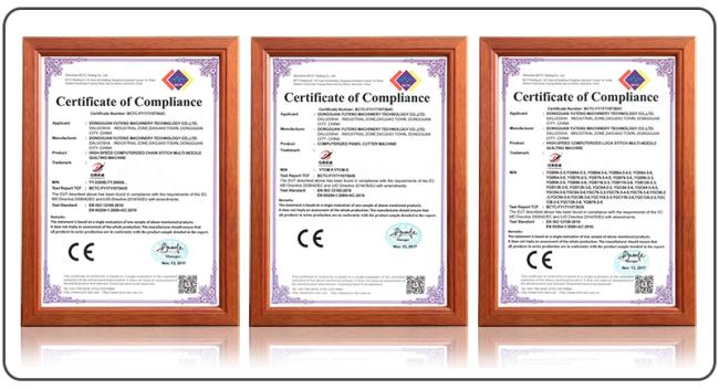 CE Certification for Fabric Edge Cutting Machine