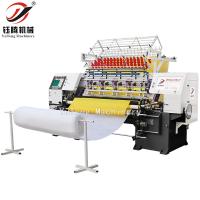 China High Speed Computerized Multi-needle Lock Stitch Quilting Machine 100-1000 RPM 25mm Thickness for sale