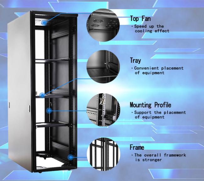 42U Mesh Door Network Cabinet Internet Server Rack Floor Standing DDF Telecom Server Rack