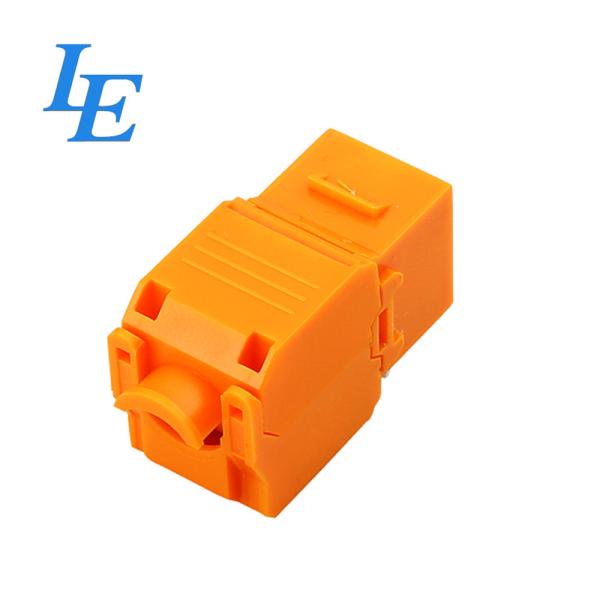 最高品質 オレンジ Cat5e Cat6 イーサネットキーストーン ジャック 空きパネル用