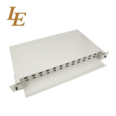 China 24/48 Port Fiber Optic Patch Panel CE / ISO / ROHS for sale