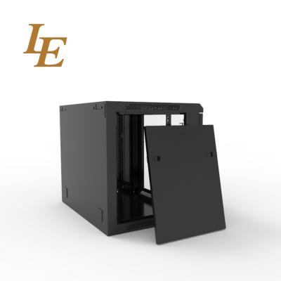 China LE 4U 6U SPCC Black Single Section Wall Mounted Server Rack Assembled Packing for sale