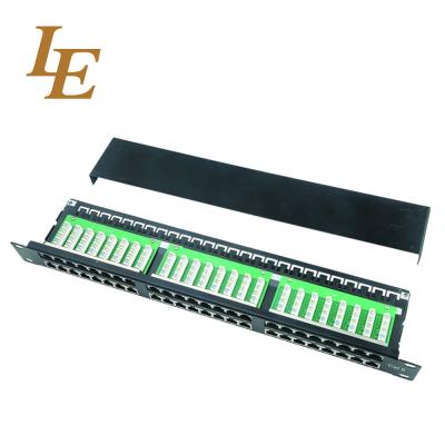 中国 LE 1U FTP 24 ポートパッチパネル ケーブル管理 CAT5E 販売のため