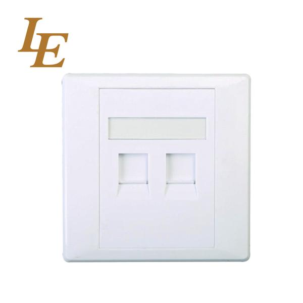 3 Port Keystone Jack Network Faceplate Socket Cat6 UTP RJ45 con pannello di patch e connettore del cavo di rete