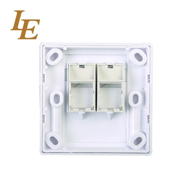 3 Port Keystone Jack Network Faceplate Socket Cat6 UTP RJ45 con pannello di patch e connettore del cavo di rete