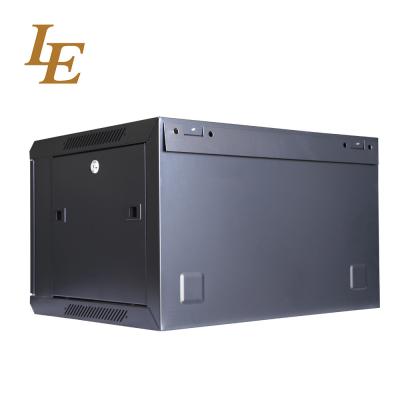 Cina 19 pollici 4U 6U 9U 12U 600mm Larghezza RAL7035 Grigio RAL9004 Nero Sezione singola IT Network Cabinet Rack montato a parete Soluzioni di rete con strisce decorative in vendita