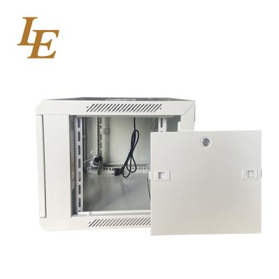 Cina 19 pollici 4U 6U 9U 12U 600mm Larghezza RAL7035 Grigio RAL9004 Nero Sezione singola IT Network Cabinet Rack montato a parete Soluzioni di rete con strisce decorative in vendita