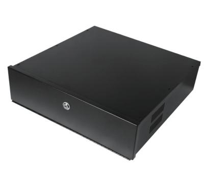 China Steel Metal Lock Box 18x18x5" 21x21x8" 21x24x8" Metal DVR Lockbox Enclosure with Cooling Fan for DVRs and NVRs MDVR Steel Box  for sale