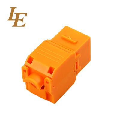 China Cat6 UTP Keystone Jack RJ45 Toolless 180° FLUKE Testing Modular Ethernet Jack for sale