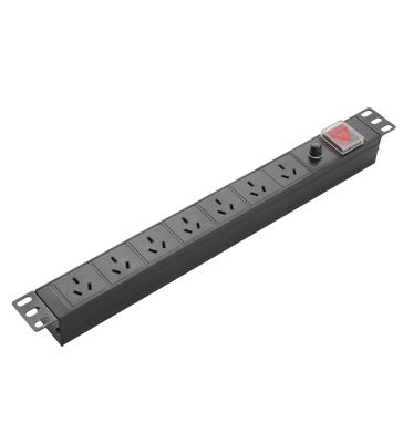 China 1.5U Server Rack PDU KP-COWER Switch 250VAC Rated Voltage Durable Power Distribution for sale
