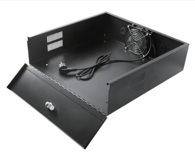 China 18" X 18" X 5" DVR/PC Security Lock Box Assembling Bracket, Exhaust Fan, Great Electonics Lock Box For Stores, Gyms, Classrooms, And Any Public Place, Metal Steel Box For DVRs And NVRs MDVR Steel Box  for sale