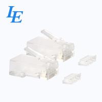 China 8P8C RJ45 Cat5e Modular Plug 22.45mm Length with -40°C to 60°C Temperature Range and UL94V-0 Certification for sale