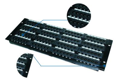 중국 4U 96 항구 패치 패널 UTP 유형 IDC는 22-26 AWG 인광체 Brone 물자를 받아들입니다 판매용