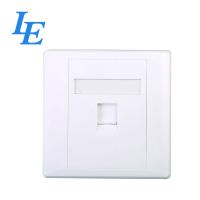 China Snap-In Network Cable Socket with Flush Edge - Cat6 RJ45 RJ11 Faceplate with 8-Port Capacity and PC/ABS Material for sale