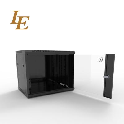China 19 Inch 6U Wall Mount Data Center Cabinet with Welded Frame Removable Side Panels for sale