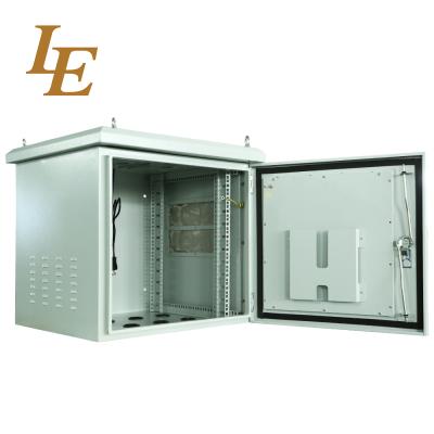 China IP65 Galvanized Steel Enclosure Outdoor Server Rack Cabinet With Sun Cover Dustproof for sale