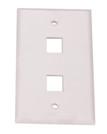 China Soquetes de parede brancos da placa de cara Rj45, material do PC da placa dianteira do ponto de dados à venda