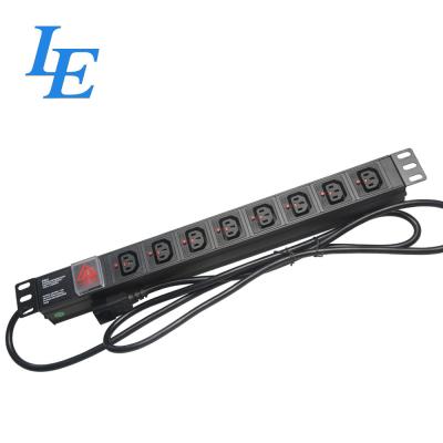 China IEC Type C13 19 Inch Rack Pdu Power Distribution Unit 250VAC Rated Voltage for sale