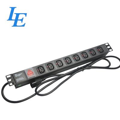 China IEC Type C13 19 Inch Rack Pdu Power Distribution Unit 250VAC Rated Voltage for sale