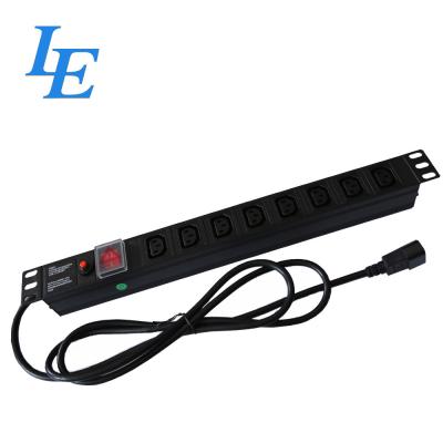 China IEC Type C13 19 Inch Rack Pdu Power Distribution Unit 250VAC Rated Voltage for sale