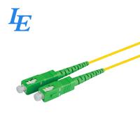 China SC/SC APC Fiber Optic Patch Cord FTTH 0.9mm-3.0mm Diameter with 60dB Return Loss for sale
