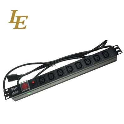 China 19 Inch 1u Iec C13 Type Rack Pdu Universal Socket for sale