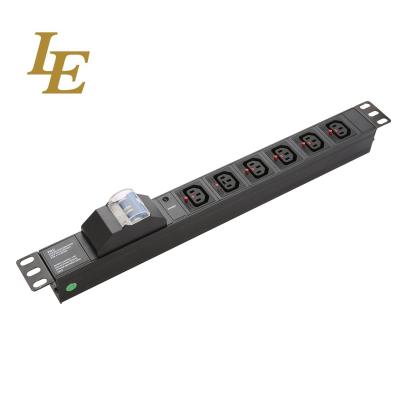 China 19 Inch 1u Iec C13 Type Rack Pdu Universal Socket for sale