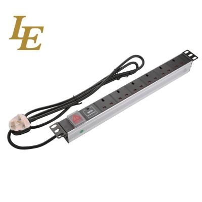 China Data Center Uk Type 1u Server Rack Pdu 2m Cable Length for sale