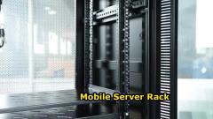 42U Server Rack Cabinet Mobile Glass Door