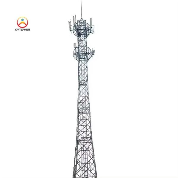 Quality 30m Gsm Cellular Telecommunication Antenna  Tower for sale