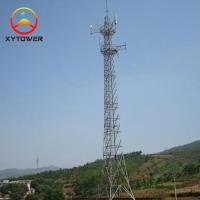 Quality 4 Legged Self Supporting Lattice Steel FM Radio Communication Tower with for sale
