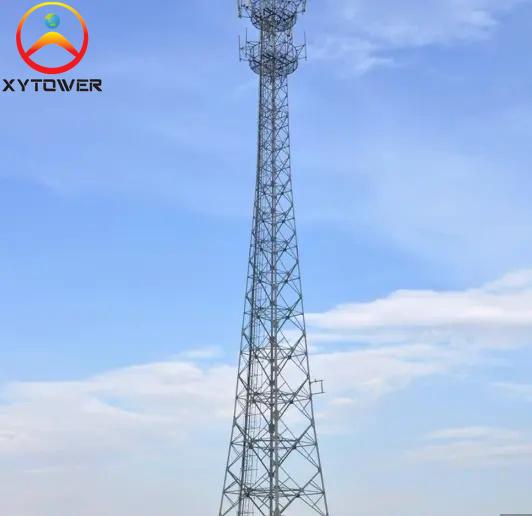 Quality 40m 4 Legged Wireless Self Supporting Wifi Antenna Angle Steel Communication Tower for sale