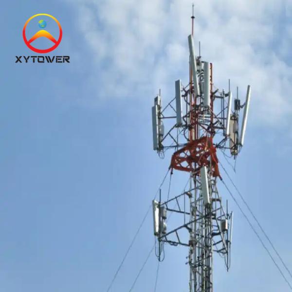 Quality 80FT Hot Dip Galvanized Self Supporting Guyes Wire Mast Lattice Telecommunicatio for sale