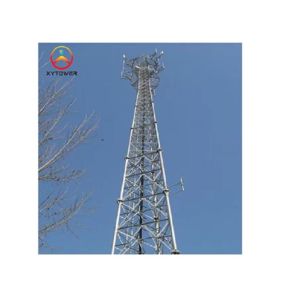 Quality 25 Meter Steel Pipe Lattice Self Supporting Communication Internet Service Provider 5G Towers for sale
